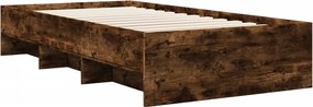 Rám postele bez matrace kouřový dub 90x190 cm kompozitní dřevo 3295706