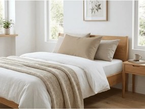 Krepový povlak na polštář DENYX BLEND 70x90 cm světle hnědý
