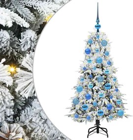 Umělý Skládací Vánoční Strom s stojanem Bílá 120 cm PE a PVC 3397465