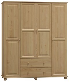 Vomaks unit, s.r.o. Šatní skříň 76 Klasik Barva: surové dřevo, Šířka: 160 cm