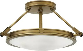 Elstead Stropní vintage lustr Hinkley COLLIER S 3x E14 Mosaz 42 cm