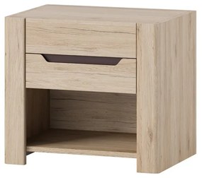 Noční stolek Desjo 52 57 cm dub San Remo