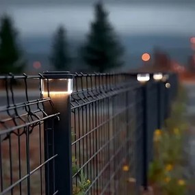 GreenBlue GB128 WW černá / Solární LED sloupkové svítidlo / 100x100 mm