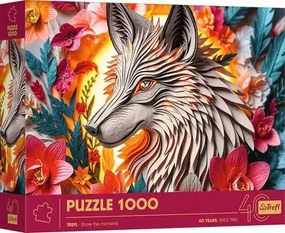 TREFL Puzzle Paper Art: Vlk / 1000 dílků / 68,3 x 48 cm / pro dospělé