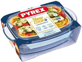 Zapékací mísa pyrex pekáč s víkem 4,5 l, sklo