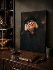 Pánský filmový analogový portrét na plátně z fotky