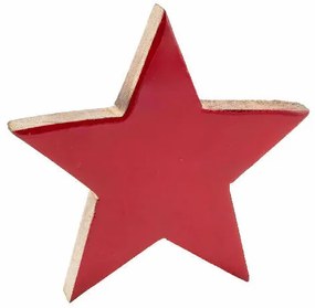 Ego Dekor EGO DEKOR DOP Hvězda, mangové dřevo, červená, 18x18x3cm