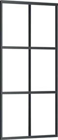 Posuvné dveře se sadou kování černé 90x205 cm ESG Glass 3375845