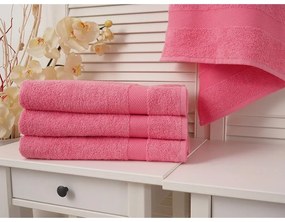 B.E.S. - Petrovice, s.r.o. Bavlněný froté ručník 50x100 Adria - Světle růžový