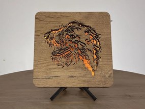 Li-Go "Vlkodav" lampa 19x19cm provedení povrchu: dub