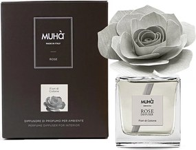 Muhà Rose difuzér s dřevěnou růží Fiori di Cotone Objem: 200 ml