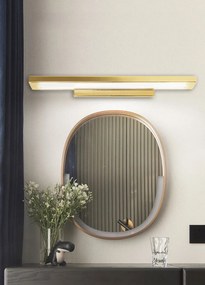 Toolight - LED nástěnné svítidlo nad zrcadlo 80cm APP838-1W, zlatá, OSW-07016