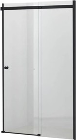 Hagser Alena sprchové dveře 140 cm posuvné černá matný/průhledné sklo HGR21000021