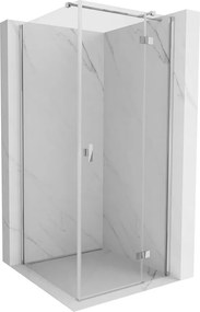 Mexen, Mexen Mist HT sklopný sprchový kout pravý 95 x 95 cm, průhledný, chrom - 8A5T-095-095-01-00-P