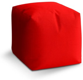 Sablio Taburet Cube Červená: 40x40x40 cm