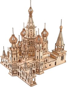 Dřevěné 3D puzzle Chrám Vasila Blaženého