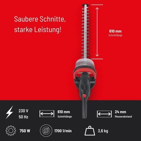 Güde elektrické nůžky na živý plot GEH 660-750