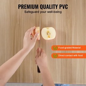 PVC chránič stolu 61 × 121,9 cm matný plastový o tloušťce 1,5 mm