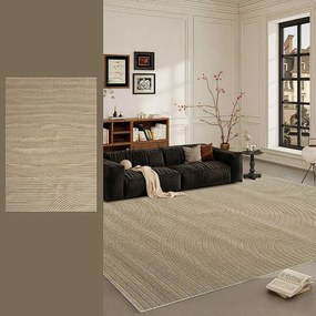 TZ Béžový obdélníkový geometrický koberec Strado Polo Path Camel se vzorem pruhů Rozměr: 160x230 cm