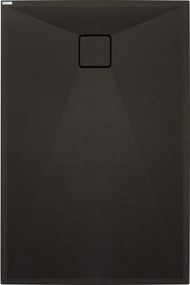Deante Correo, obdélníková granitová sprchová vanička 140x90 cm, černá matná, DEA-KQR_N47B