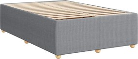 Rám postele bez matrace světle šedá 120 x 200 cm textil 3284928