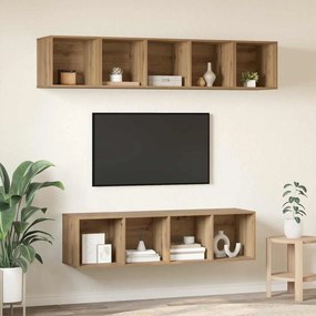 Sestava TV skříněk 4 ks Artisanový dub Kompozitní dřevo 3393422