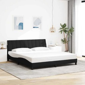 Rám postele bez matrace Hanko černý 180 x 200 cm textil 3310407