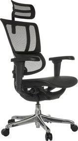 XXXLutz OTOČNÁ ŽIDLE, síť, černá MID.YOU - Online Only kancelářské židle - 001918025901