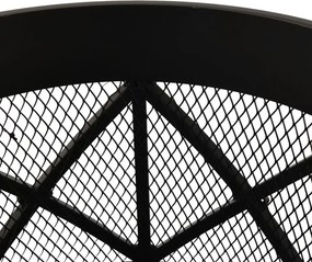 vidaXL Marketos Rustikální přenosné ohniště s pohrabáčem Φ 42 x 54 cm ocel