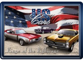 Postershop Plechová pohlednice - US Cars