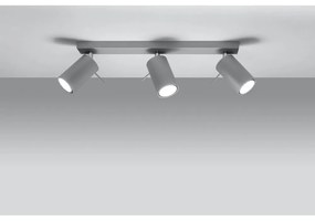 Šedé stropní svítidlo Sollux Etna, délka 45 cm