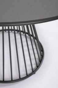 Ocelový kulatý zahradní jídelní stůl ø 120 cm Austin – Bizzotto