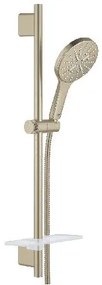 Grohe Rainshower SmartActive - Sada sprchové hlavice 130 6,8 l/min, 3 proudy, tyče 600 mm a hadice, kartáčovaný nikl 26547EN0