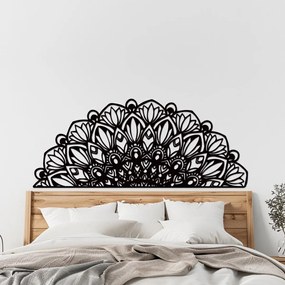 dřevo života Dřevěná mandala k posteli ŽIVOST Rozměry (cm): 140x59, Barevný vzor: Černá