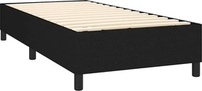 Box spring postel s matrací černá 80 x 200 cm textil 3128239