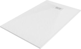 Mexen Hugo, obdélníková sprchová vanička SMC 150 x 90 cm, bílá, bílá krytka, 42109015-W