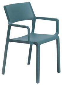 OnaDnes -20% Nardi Petrolejově modrá plastová zahradní židle Trill s područkami