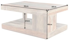 Konferenční stolek GEMINI Dekorhome 90x60x40 cm