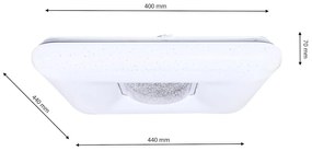 Stropní LED svítidlo Yax, 1x LED 24w, 3000-6000k, w, s ovladačem