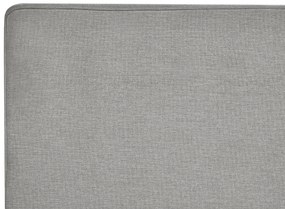 Kontinentální postel s úložným prostorem 180 x 200 cm světle šedá MINISTER Beliani