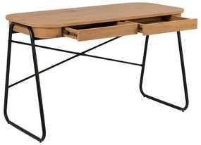 Psací stůl Blueton 120 cm dub divoký/černý