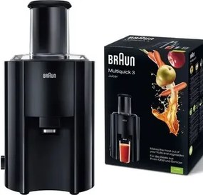 Braun Multiquick 3 J 300 černá / odšťavňovač / 800 W / 1.25 l šťáva /