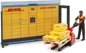 Bruder 62251 Bworld - DHL obchod s ručním paletovým vozíkem / 1:16 / o