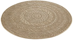 Hanse Home, Kusový koberec Forest 103998 Beige/Brown – na ven i na doma, 200x200 (průměr) kruh, béžová, chodba / předsíň