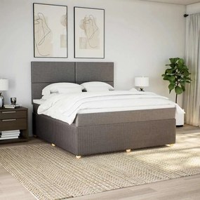 Box spring postel s matrací taupe 180x200 cm textil 3292132