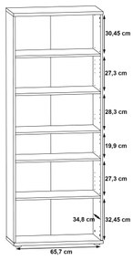 Komoda/Botník SIMO bílá/šedá beton