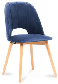 Konsimo Sp. z o.o. Sp. k. Jídelní židle TINO 86x48 cm tmavě modrá/světlý dub KO0095