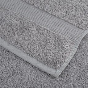 Prémiové saunové osušky SOLUND 4 ks šedé 80x200 cm 600 g/m² 137315