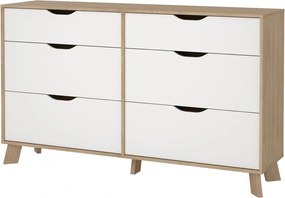 FALCO Komoda Iker 711 jackson hickory/bílá