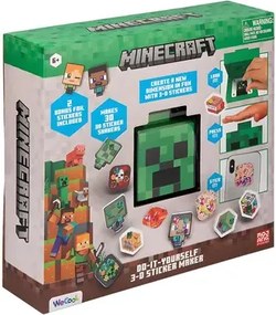 PALADONE Sada na výrobu samolepek Minecraft 3D Creeper / Licenční krea